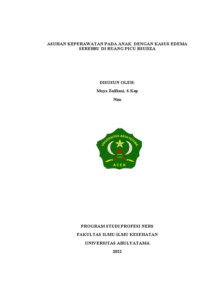 Asuhan Keperawatan Edema Serebri Anak | PDF