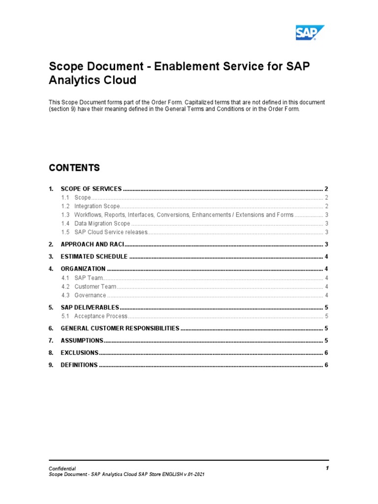 ES SAP SAC Store V4 Scope Doc EN XX | PDF | Cloud Computing | Computer Network