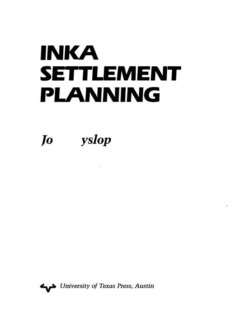 Inka Settlement Planning - John Hyslop (Indice) | PDF | Art
