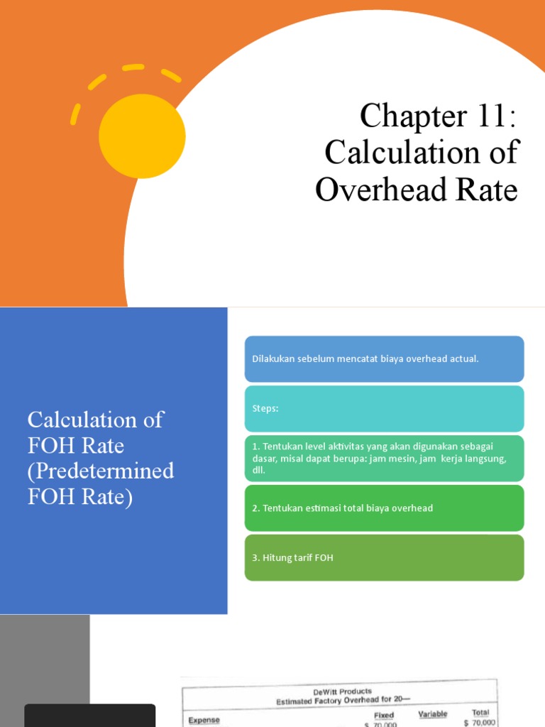 Chapter 11 Overhead Rate | PDF