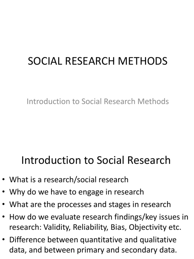 Understanding Social Research Methods | PDF | Sampling (Statistics ...