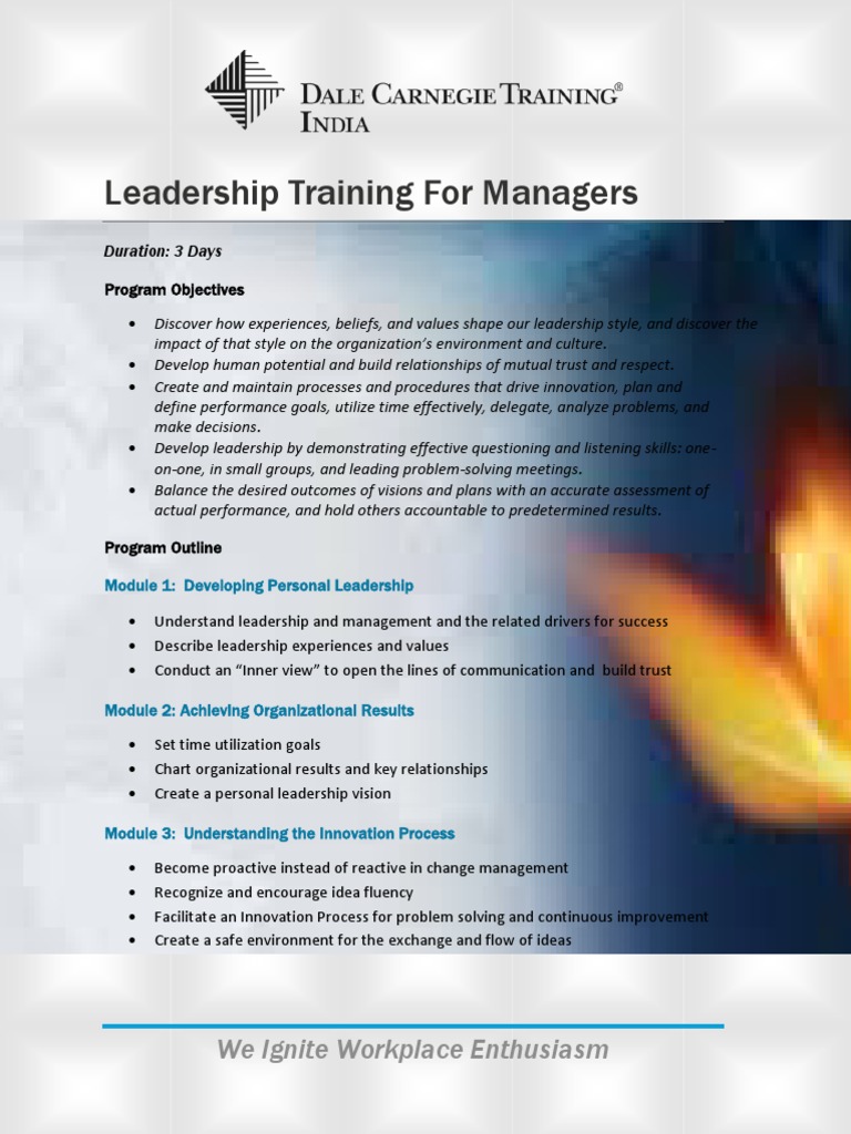 Leadership Training for Managers | PDF | Leadership | Decision Making
