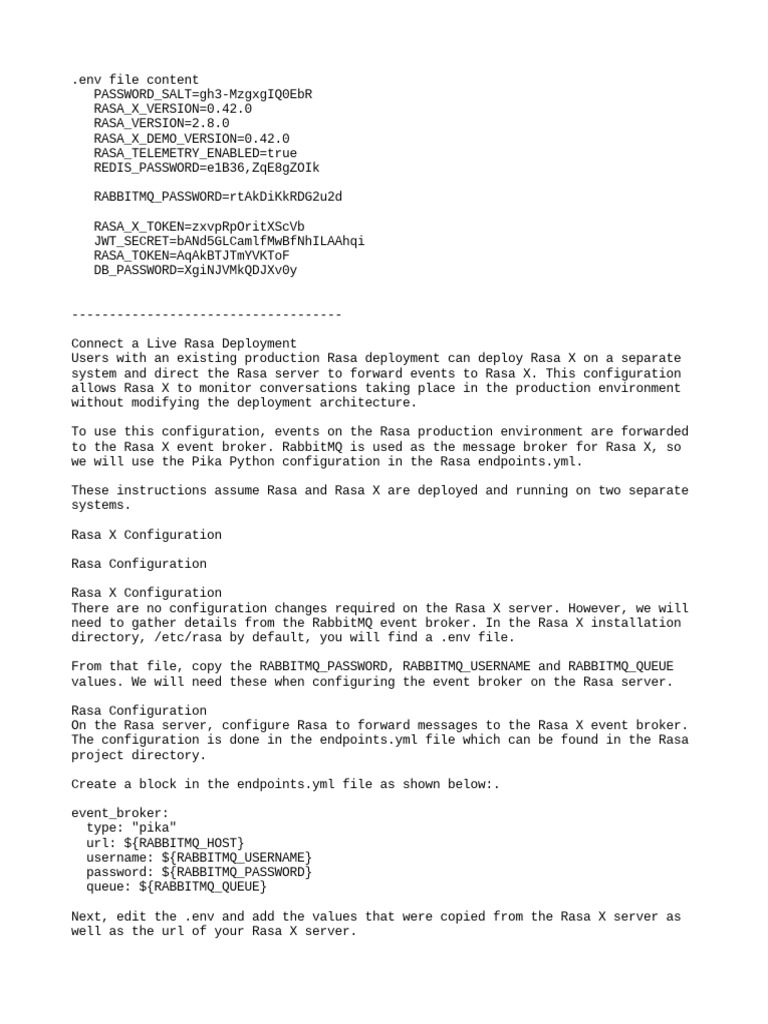 Rasa Rasa X Integration | PDF | Information Age | Utility Software