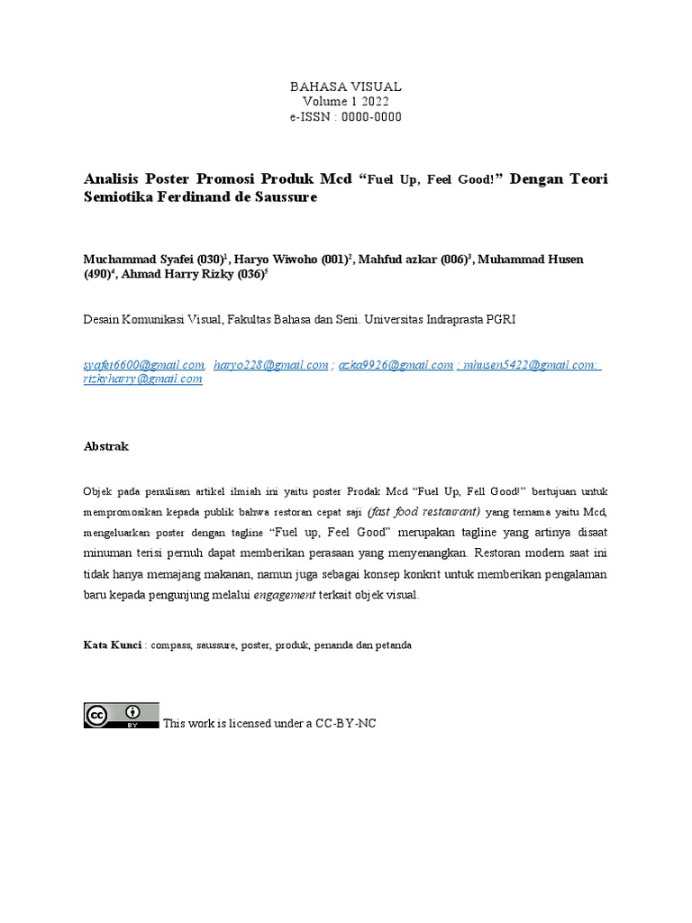 UAS - BAHASA - VISUAL - Kelompok - 10 - Poster - MCD - Fuel Up - Feel ...