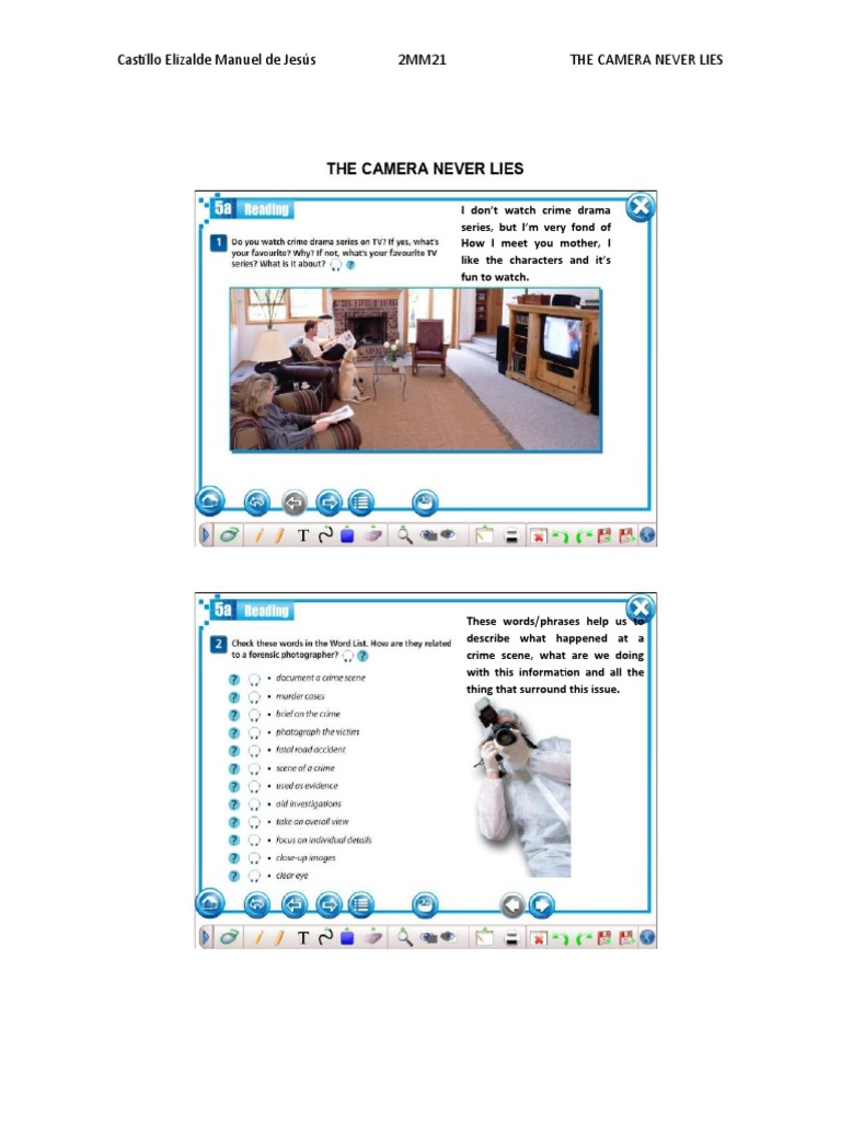 Tarea Ingles | PDF | Crime Scene | Witness