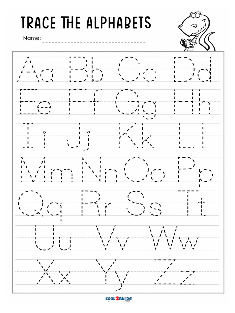 Free Printable Preschool Worksheets Tracing Letters | PDF