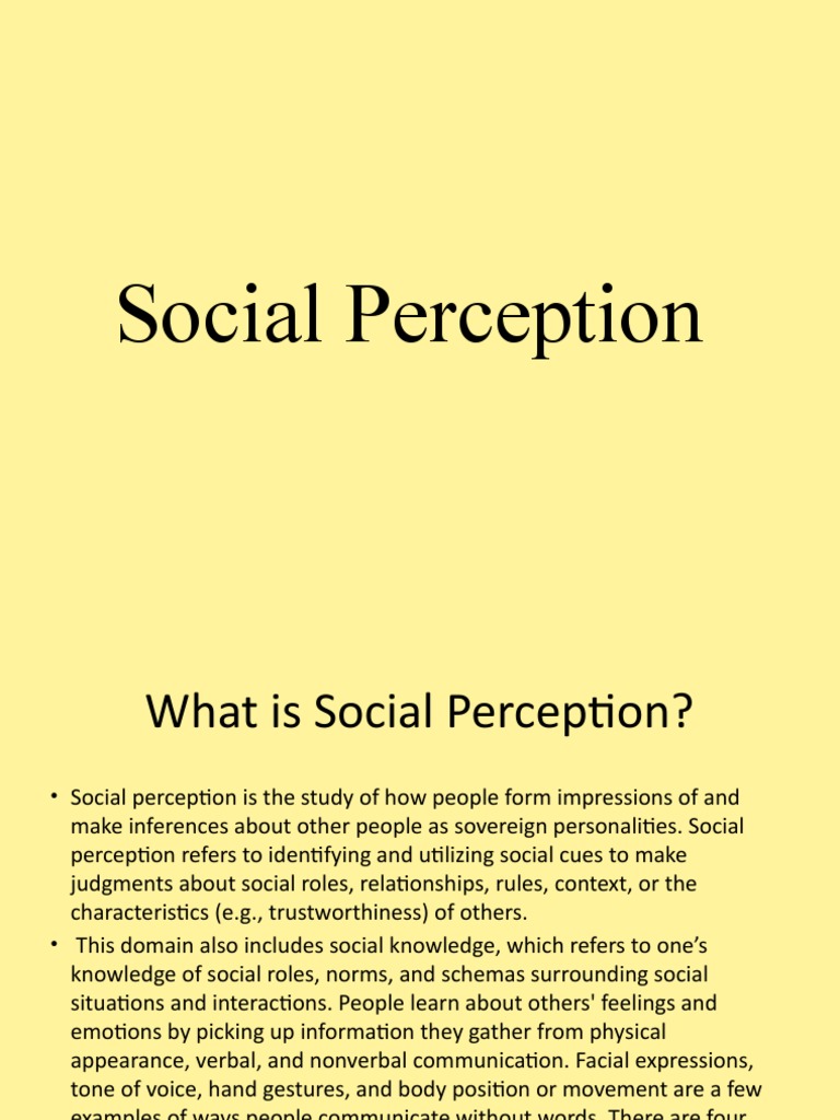 Social Perception | PDF | Metaphysics Of Mind | Neuroscience