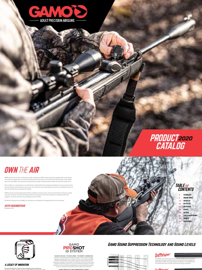 2020 GAMO E-Catalog | Download Free PDF | Magazine (Firearms) | Rifle