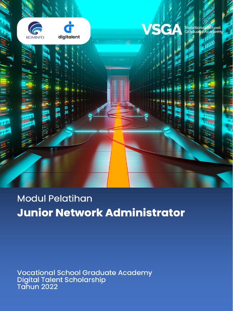 (New) 13 Modul Pelatihan Daring Junior Network Administrator Program VSGA DTS 2022 | PDF