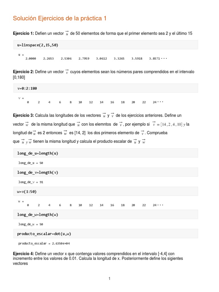 Sol Ej P1 | PDF | Álgebra lineal | Álgebra