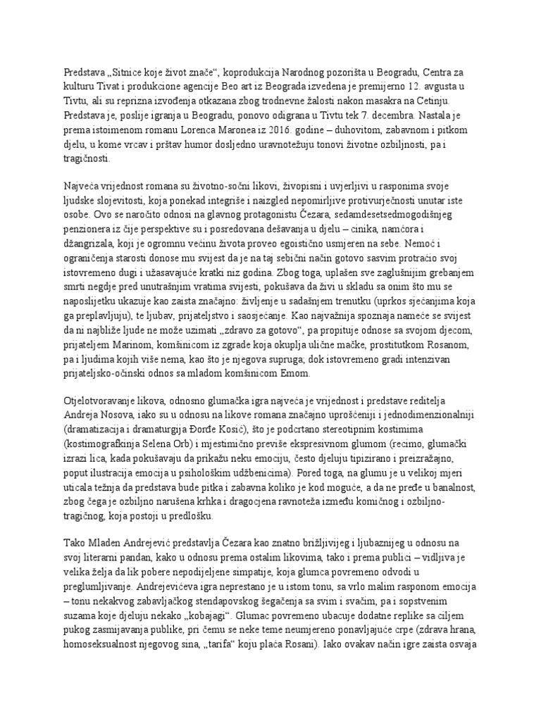 Sitnice Koje Život Znače | PDF