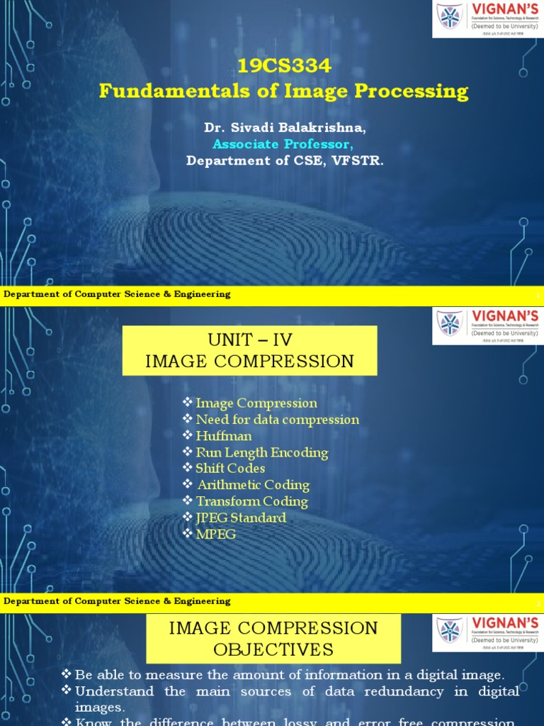 UNIT IV - Compression | PDF | Data Compression | Computing
