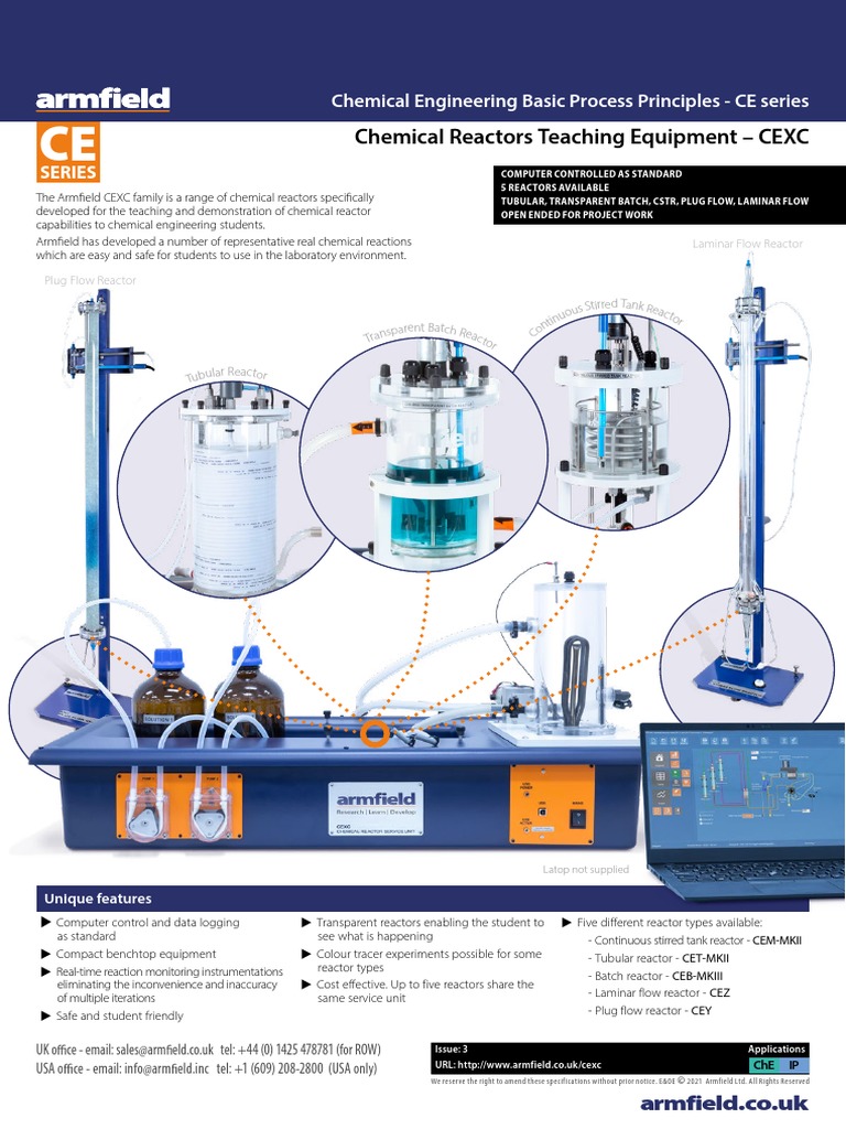 Chemical Reactors Teaching Equipment - CEXC Full - DataSheet - v3f WEB ...