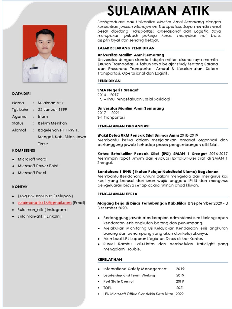 CV Sulaiman Atik | PDF