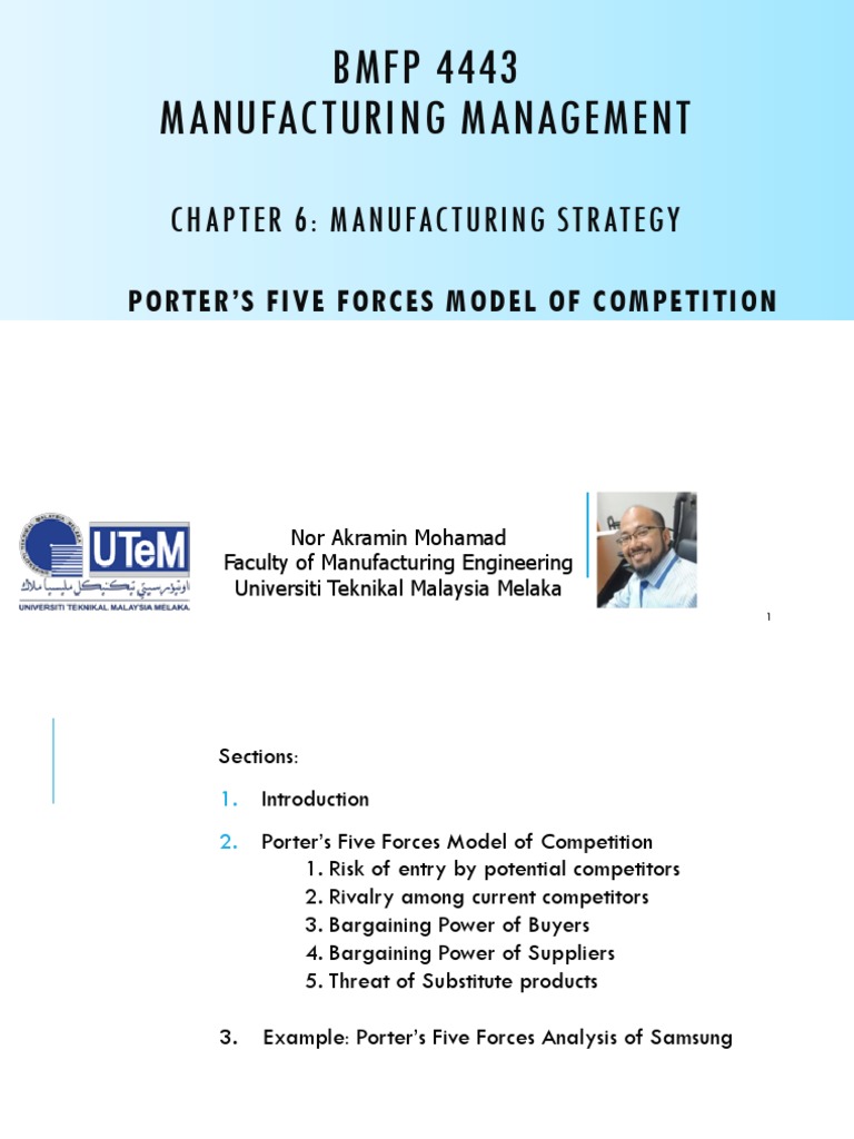 Porter's Five Forces in Manufacturing | PDF | Business Economics | Business