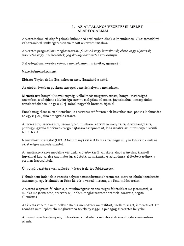 Vezet Selm Let Szigorlat | PDF