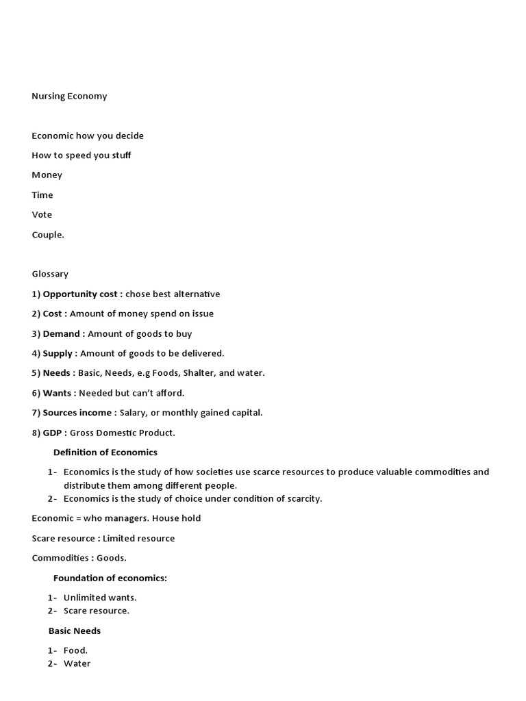 Health Economy Pdf Economics Health Economics