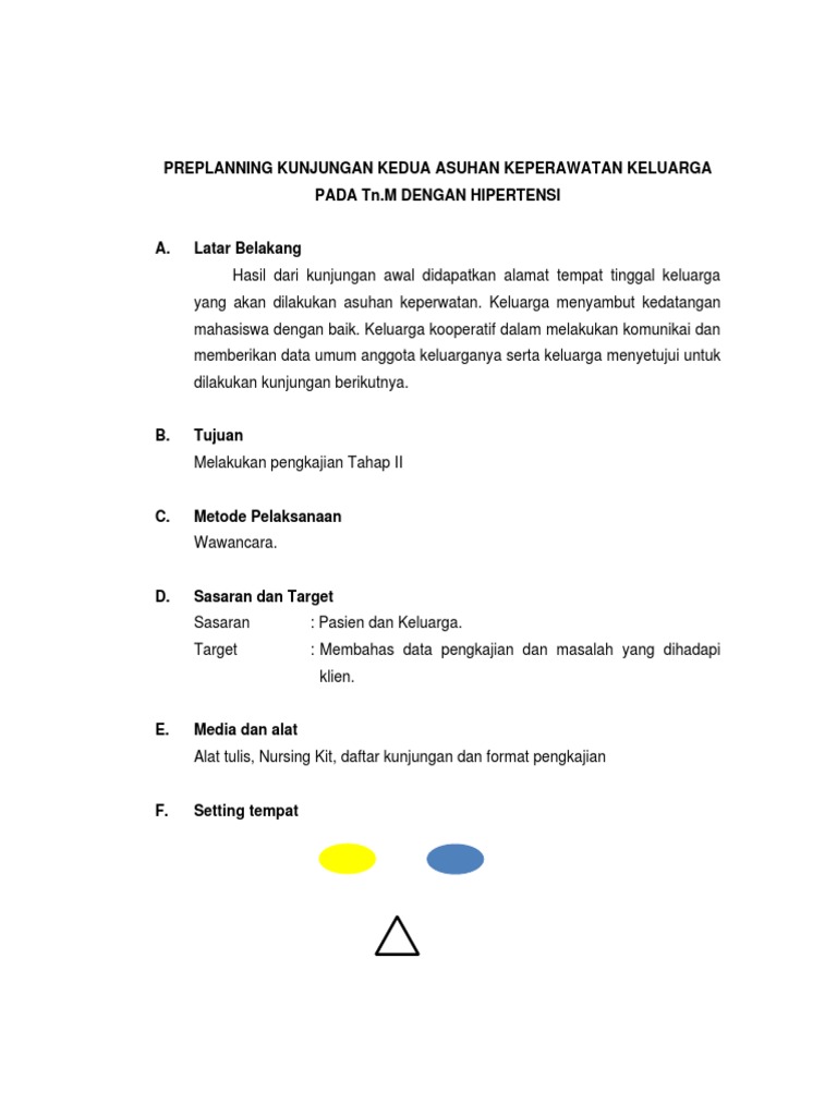 2 Preplanning Kunjungan Kedua | PDF