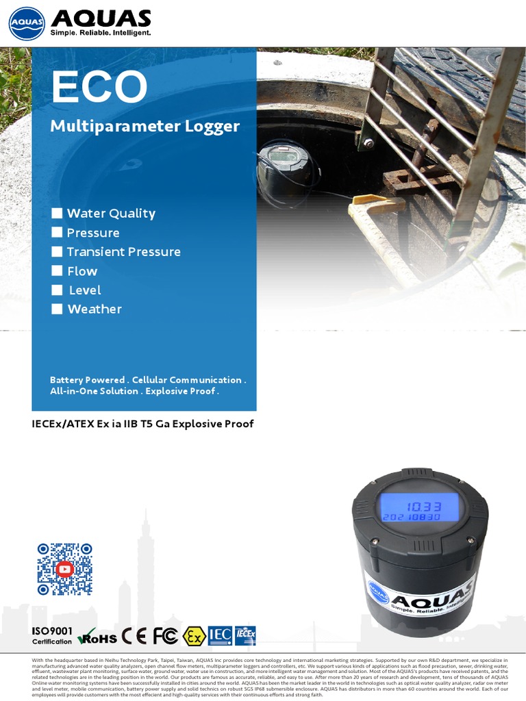 Multiparameter Logger: Water Quality Pressure Transient Pressure Flow ...