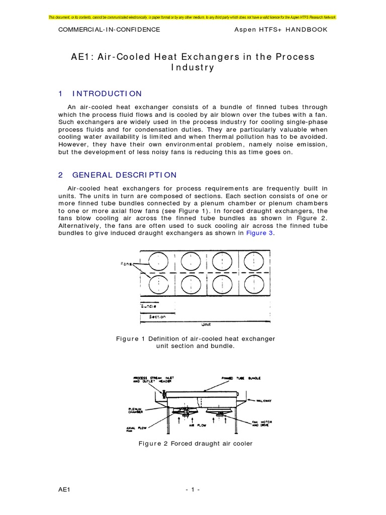 An Overview of Air-Cooled Heat Exchangers for Process Industries | PDF | Heat Exchanger | Heat