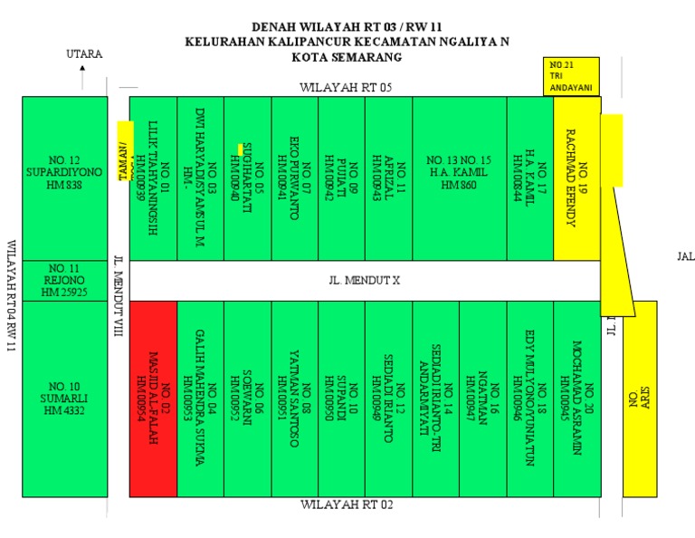 Denah Wilayah RT 03 | PDF