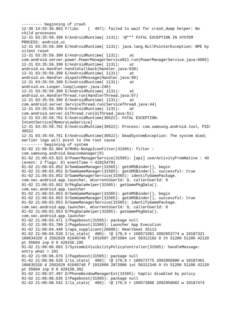 Logcat Prev CSC Log | PDF | Software | Information Technology Management