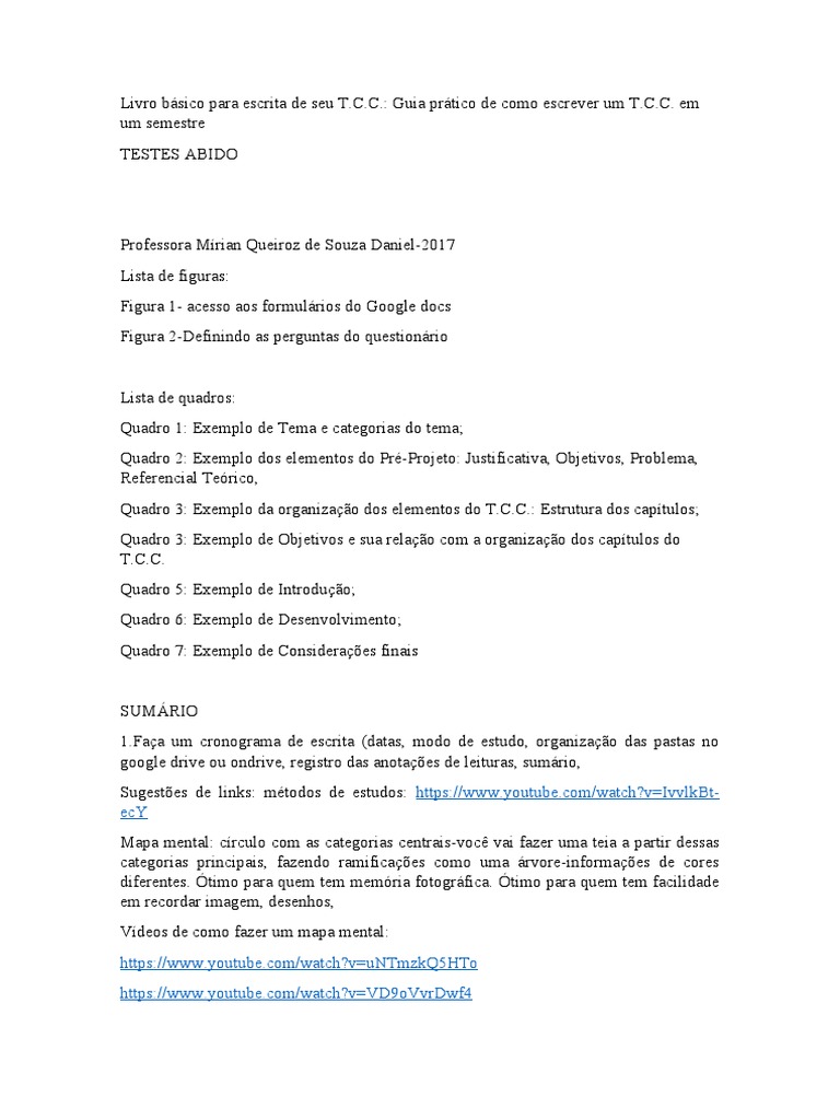 Livro T.C.C. 5prof Mirian | PDF | Gmail | Aprendizado