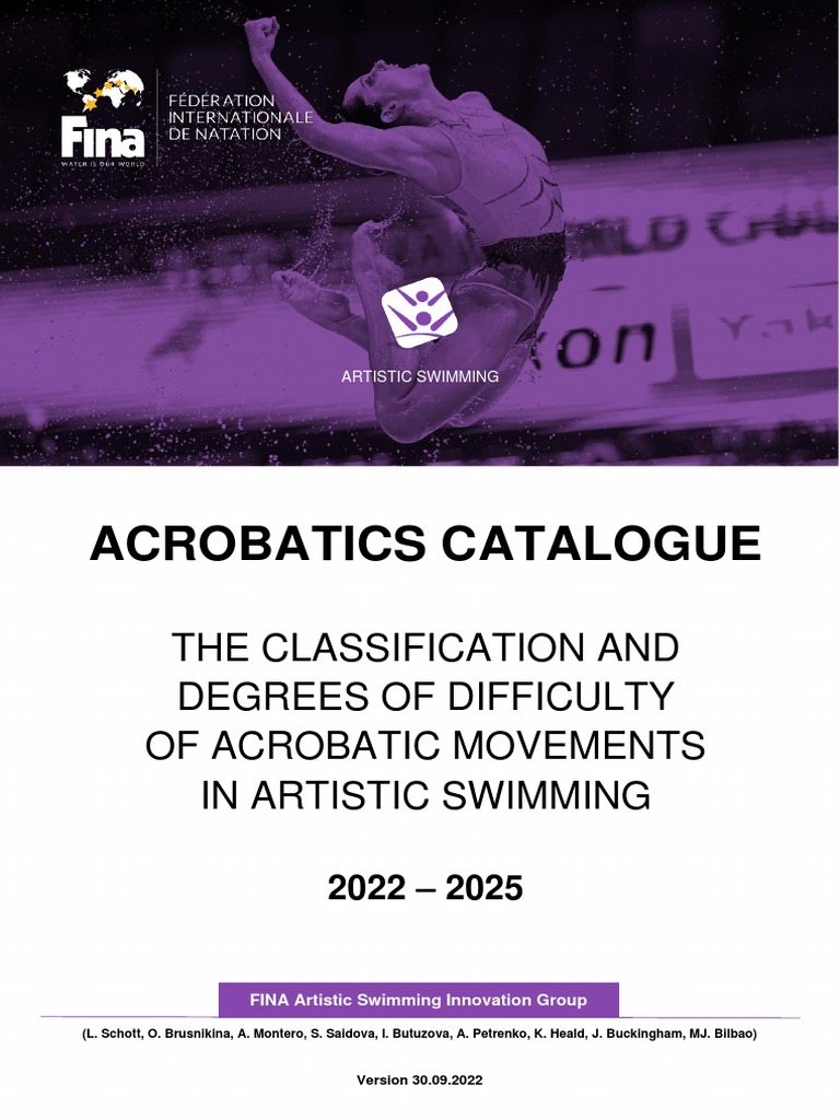 09 AS Rules 2022 2025 Appendix VII Acrobatics Catalogue October 2022 ...
