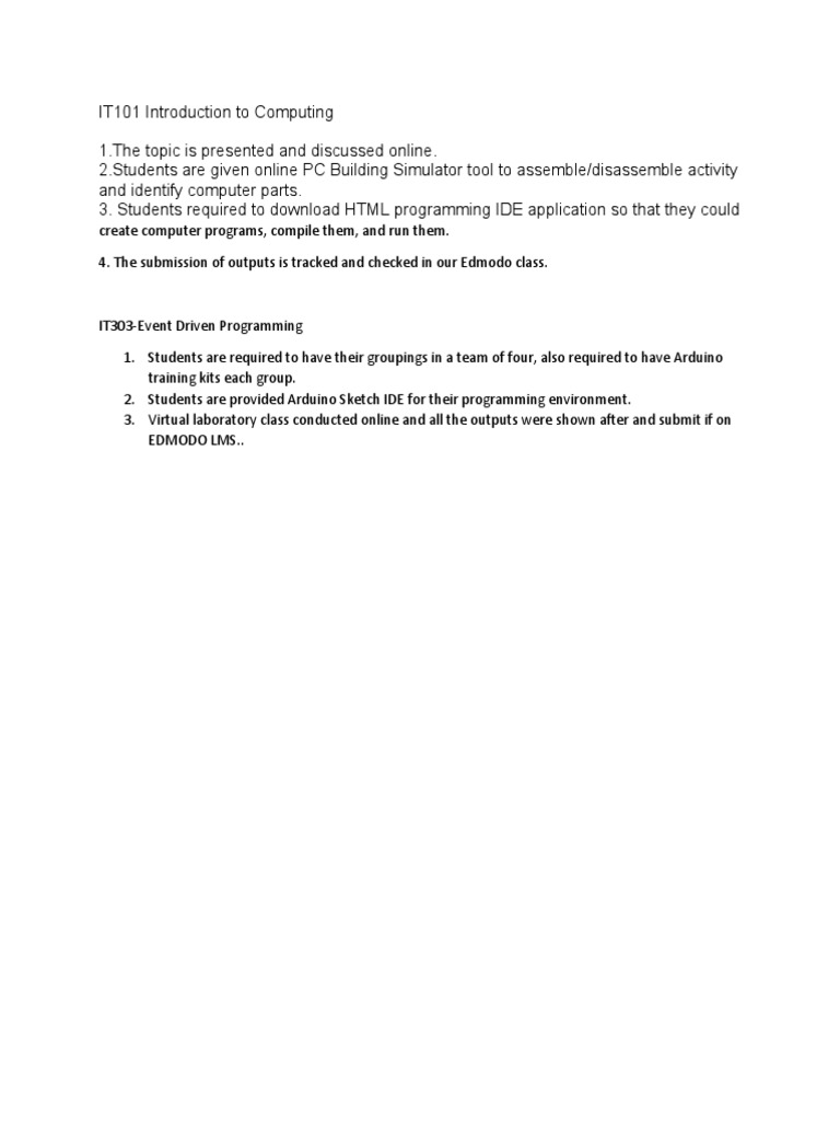 IT101 Introduction To Computing | PDF