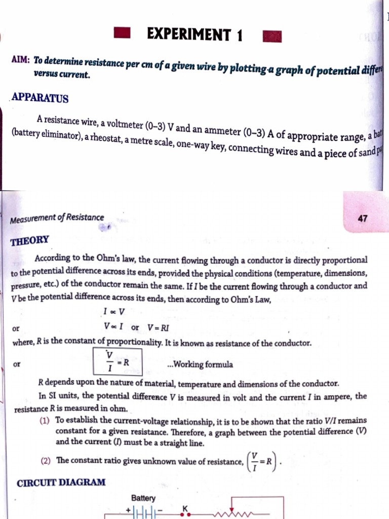 Physics Practical | PDF | Voltage | Metrology