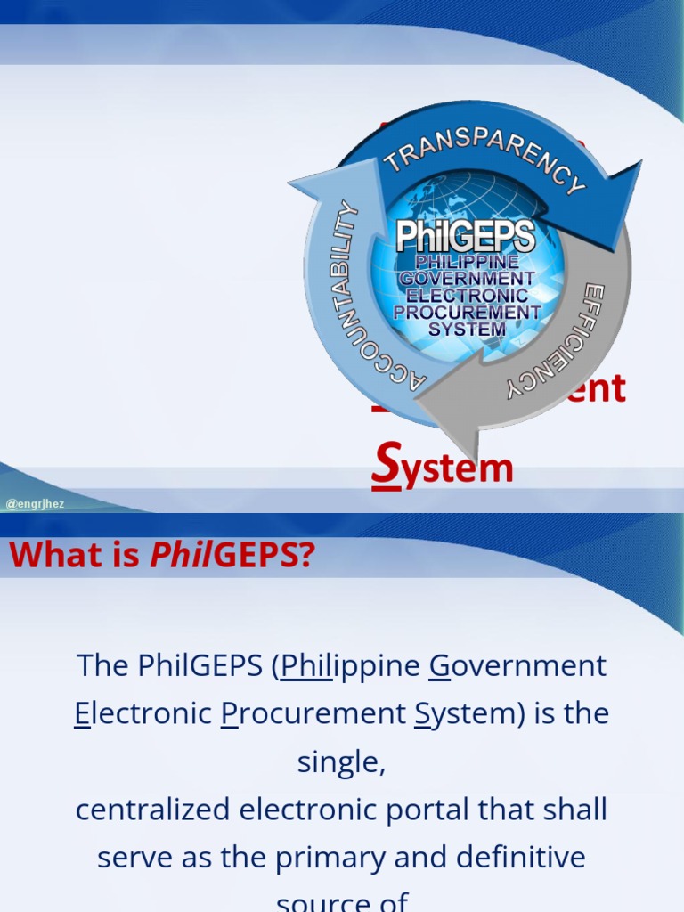 01-PhilGEPS-Presentation.pptx | PDF | Procurement | Subscription Business Model