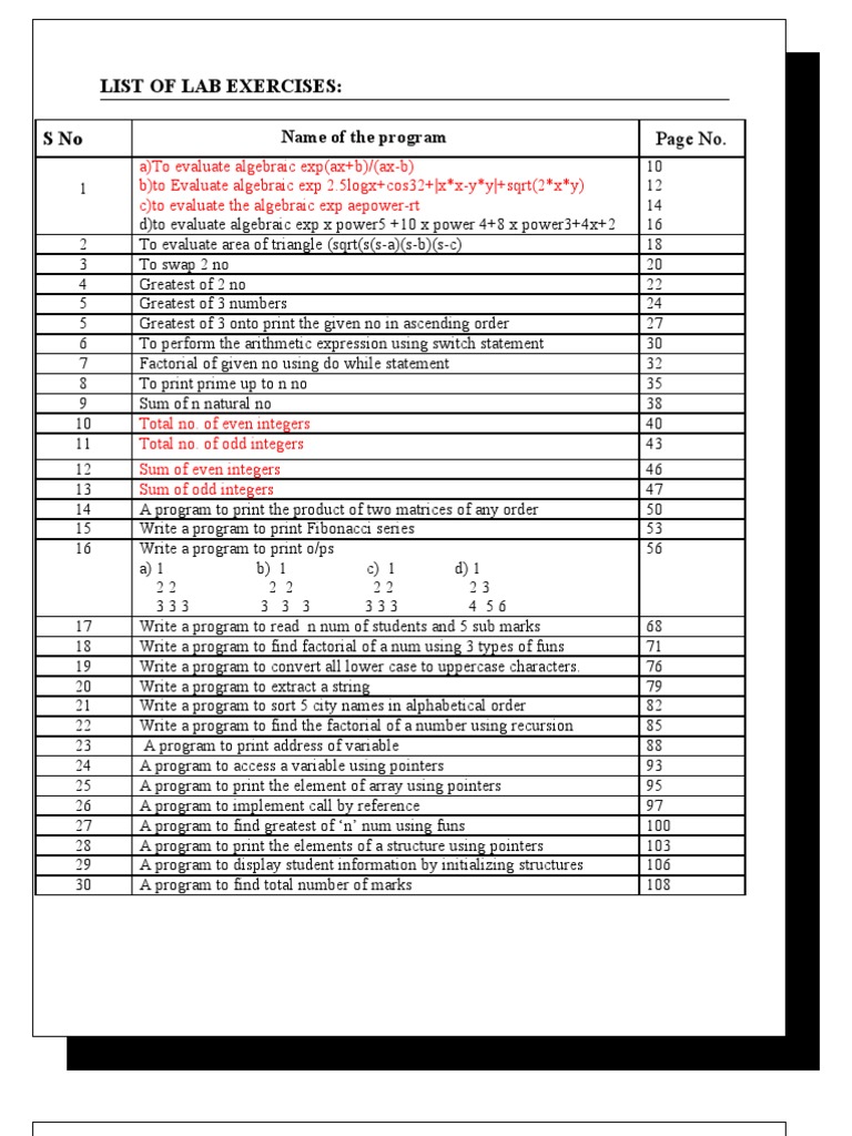 C&DS Lab Manual | PDF | C (Programming Language) | Pointer (Computer ...