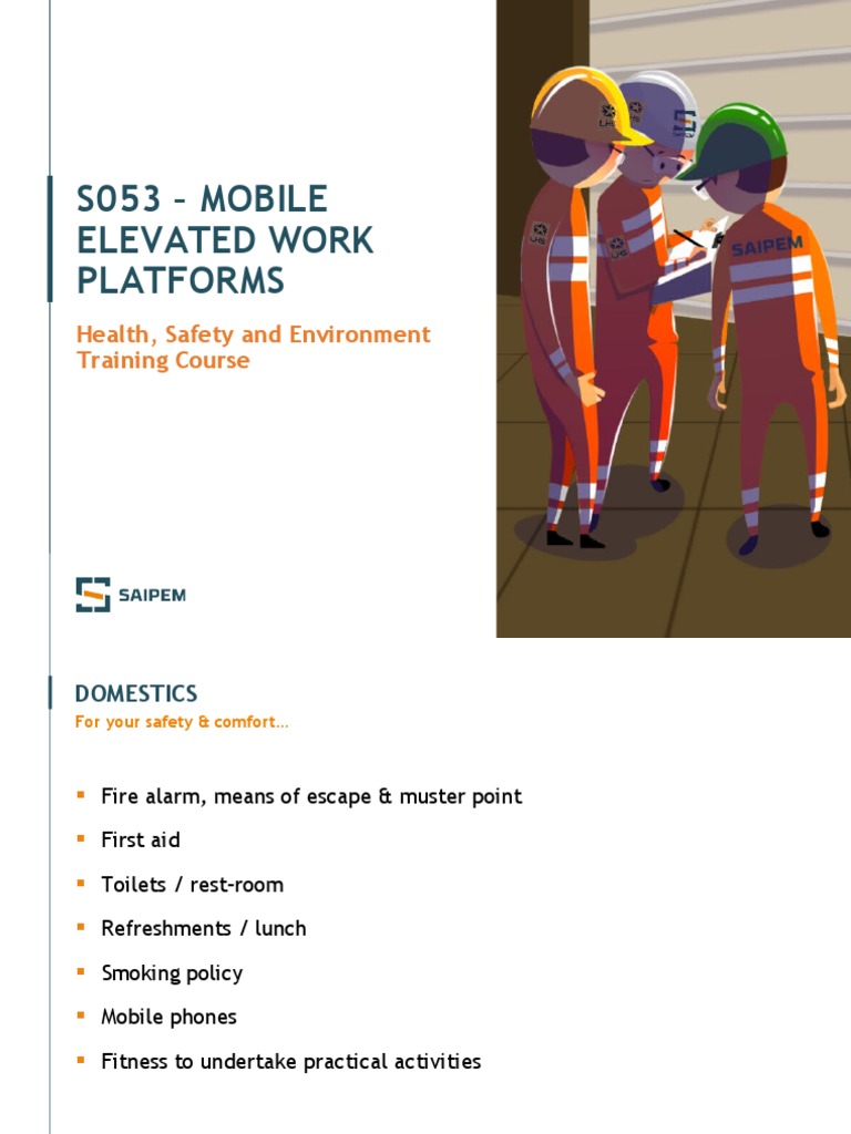 MEWP Safety and Training Guidelines | PDF | Switch | Personal ...