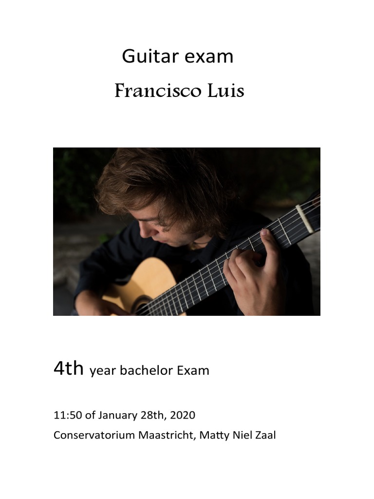 Guitar Exam January | PDF