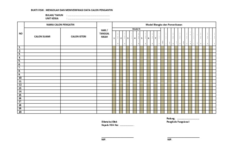 04 Mengolah Dan Memverifikasi Data Catin | PDF