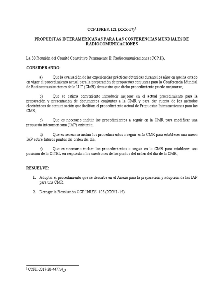 Ccp Ii Radio Res 121 Xxx 17 E Pdf