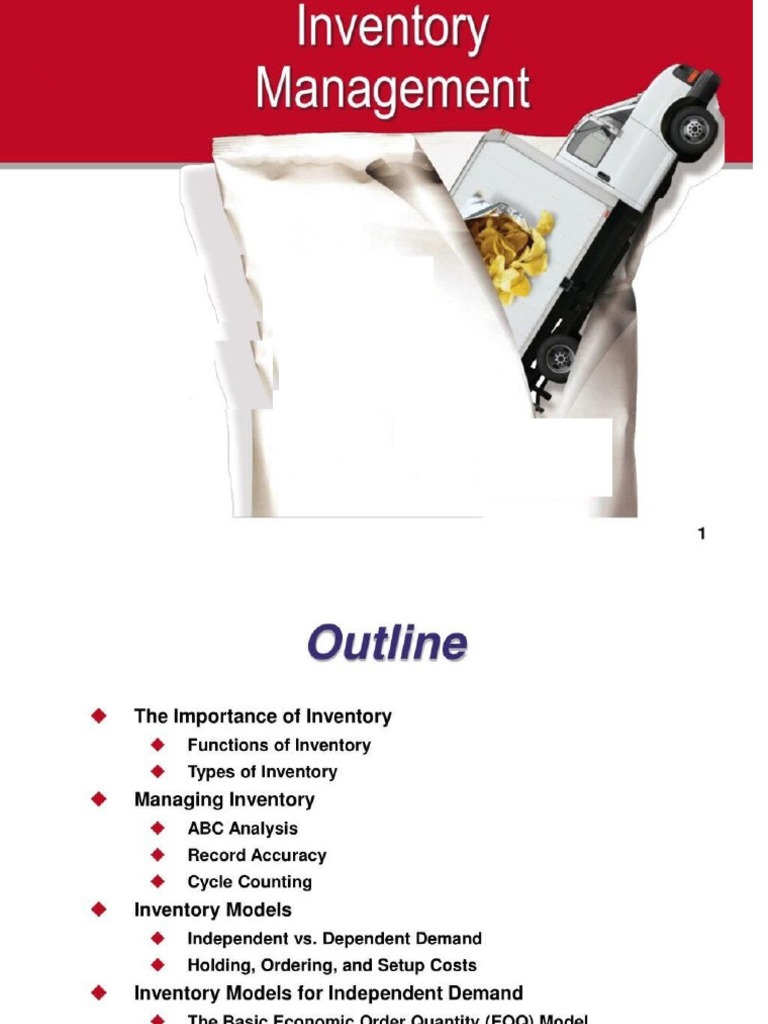 Inventory Management - PPT | PDF | Inventory | Resource