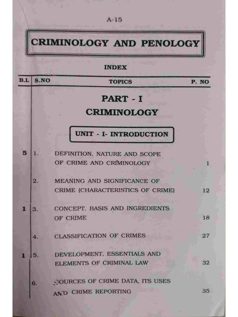 Criminology and Penology (Usha) | PDF