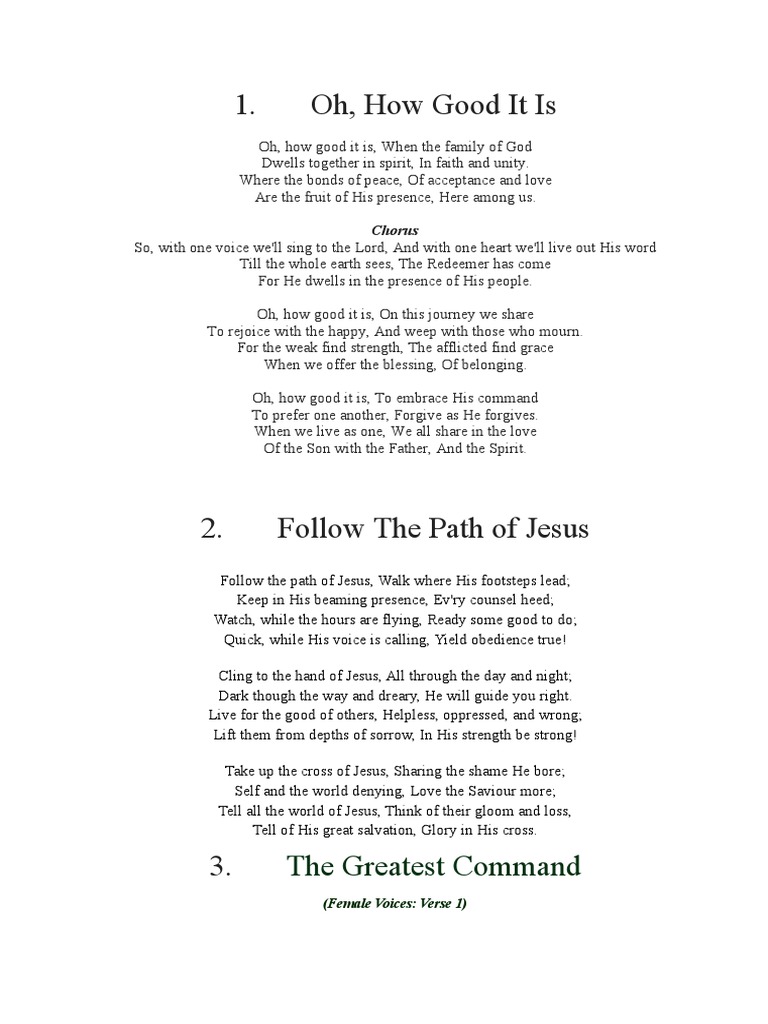 The Greatest Commands | PDF | Jesus | Love