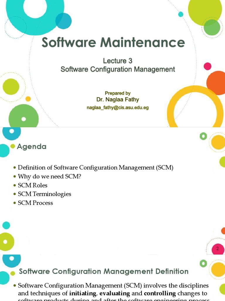 Lec 3 - SW Configuration Management | PDF | Version Control | Information Technology Management