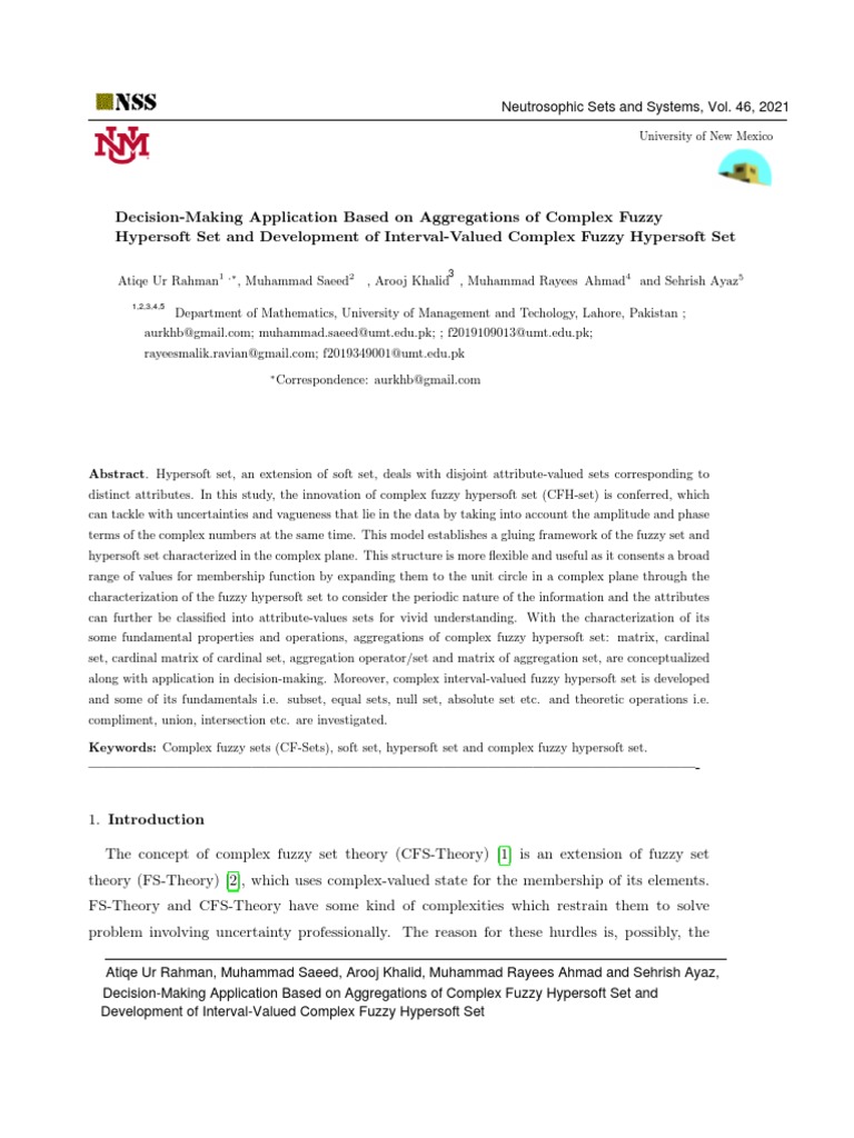 Decision-Making Application Based On Aggregations of Complex Fuzzy Hypersoft Set and Development ...