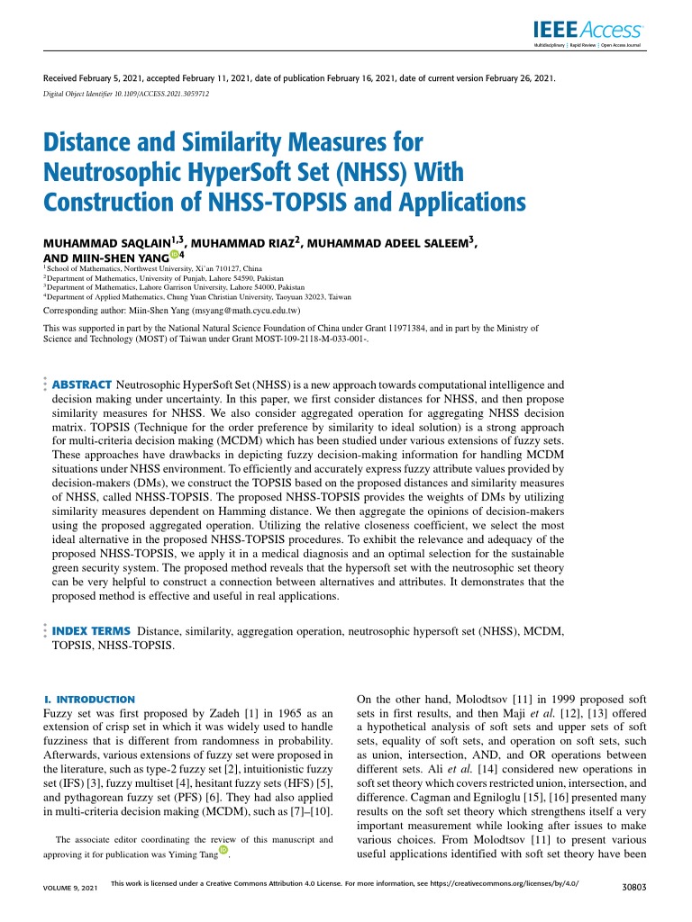 Distance And Similarity Measures For Neutrosophic Hypersoft Set Nhss With Construction Of Nhss
