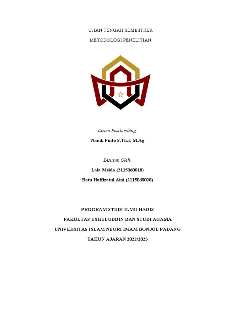 Uts Metodologi Penelitian | PDF | Kesehatan Holistik | Sains & Matematika