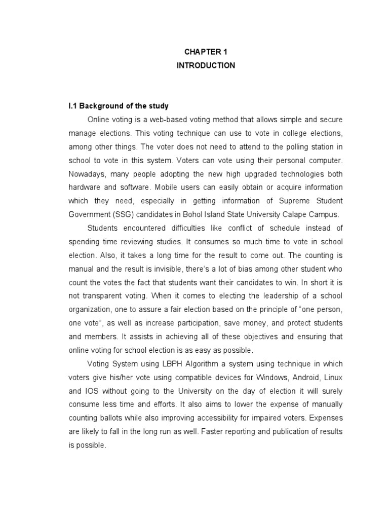 Online Voting System for Student Elections | PDF | Electronic Voting ...