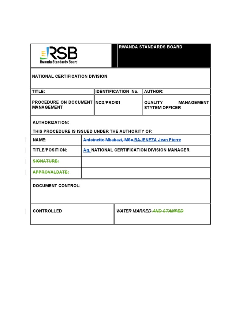 Document Management Procedure Guide | PDF | Audit | Communication