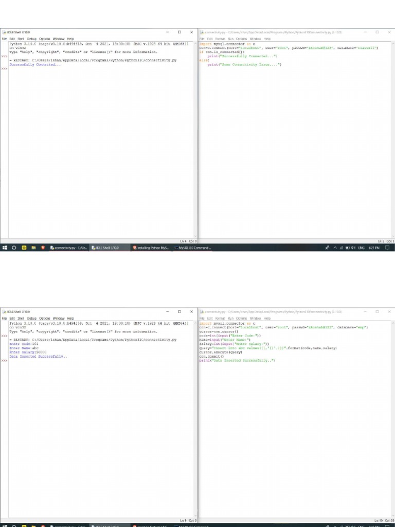 Mysql Connectivity Pdf