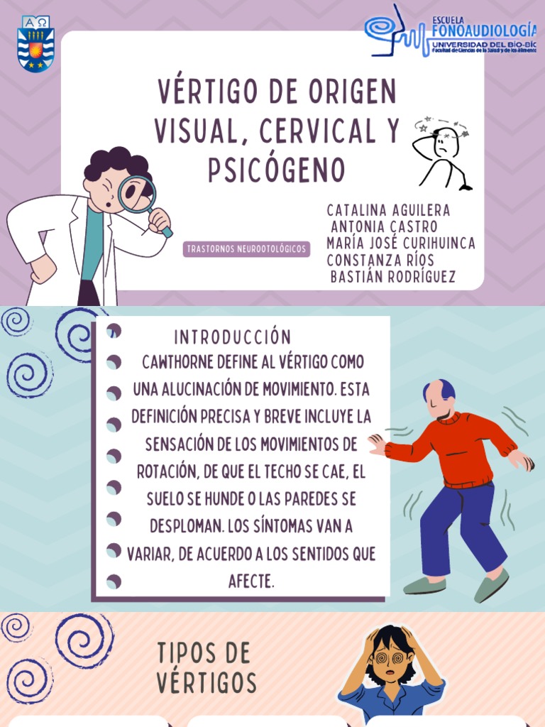 Vértigo de Origen Visual, Cervical y Psicógeno | PDF | Vértigo | Ansiedad