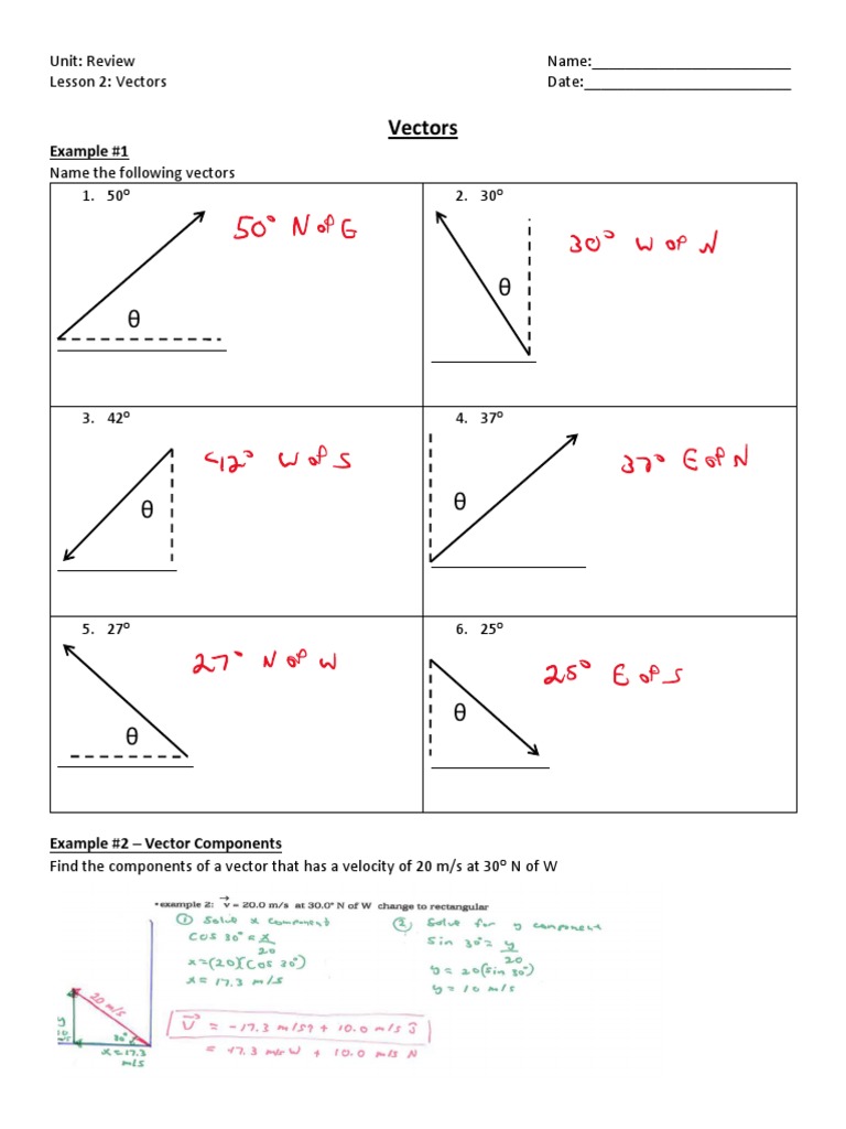 Vectors - Key | PDF | Euclidean Vector | Acceleration