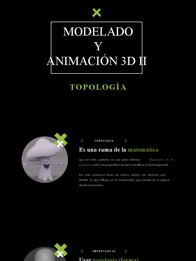 Topología Modelado 3D | PDF | Topología | Polígono