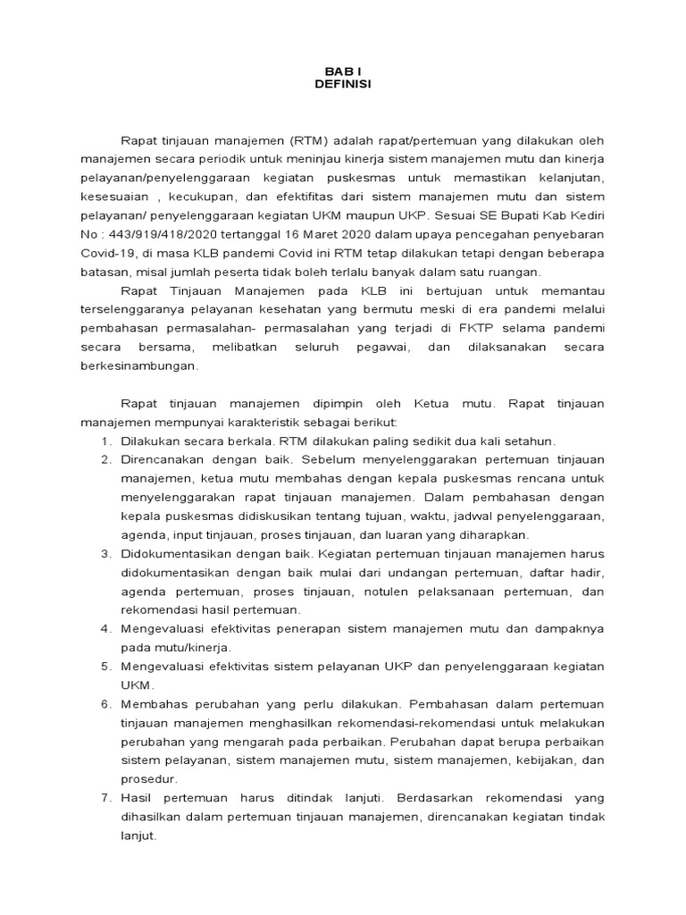 Panduan RTM KLB | PDF